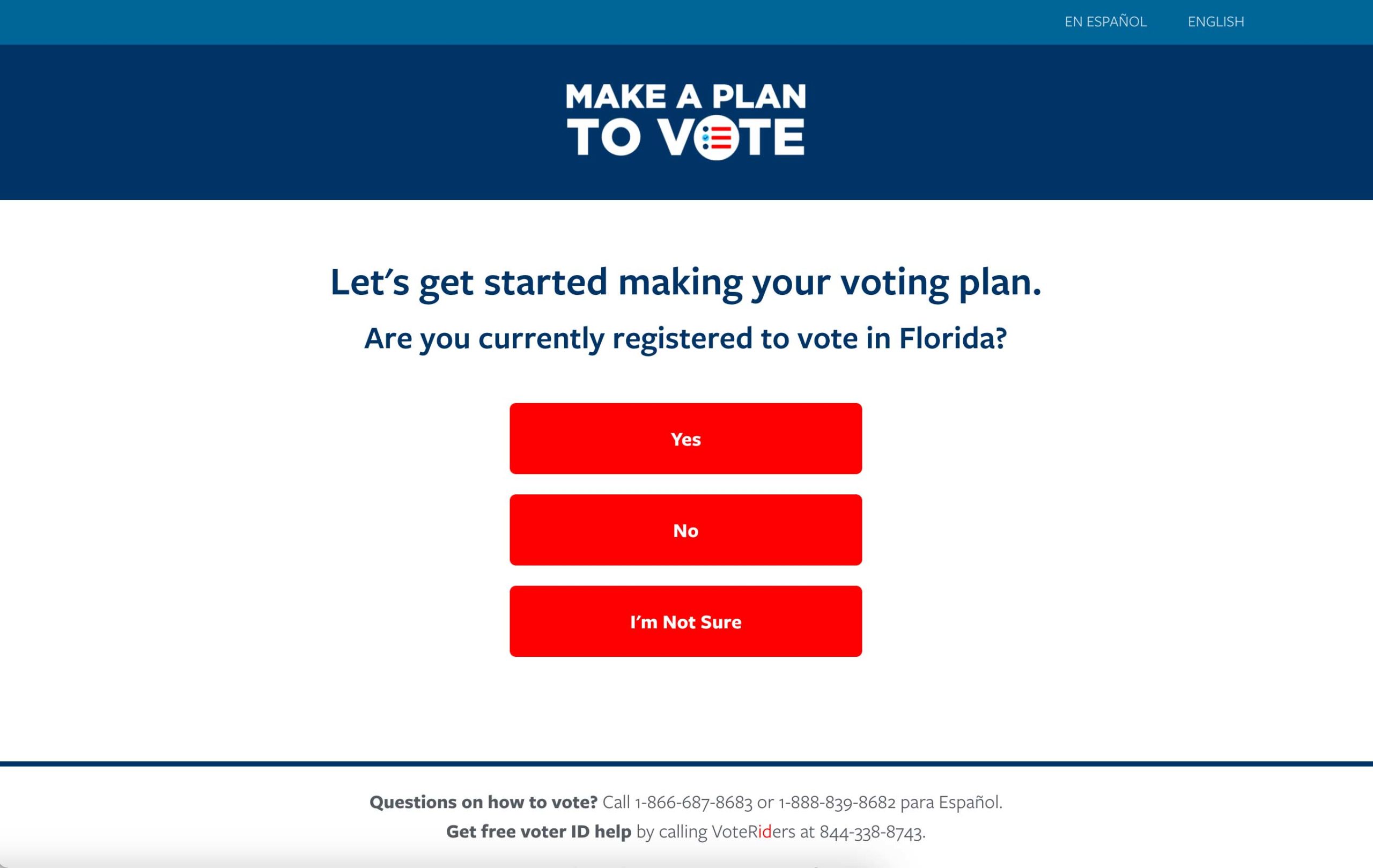 Make A Plan To Vote - Progress Florida